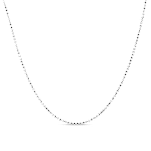 Sterling Silver Bead Chain Anklet – Diamonds Fine Jewelry